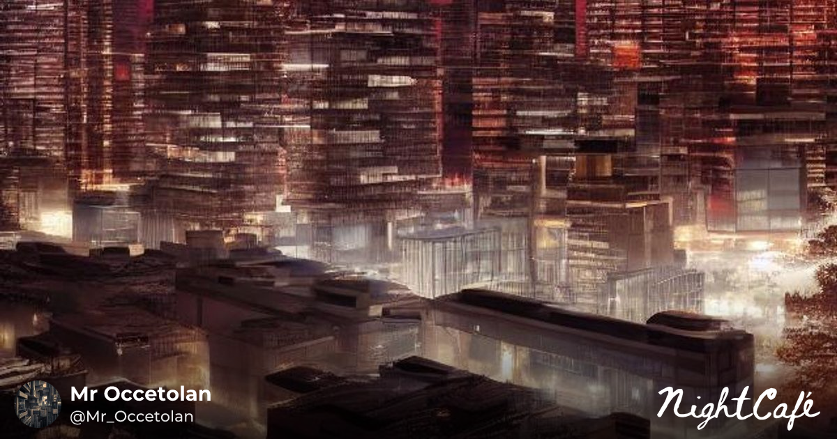 Brutalist Megacomplex - Brutalist Megacomplex Under Dark Red...