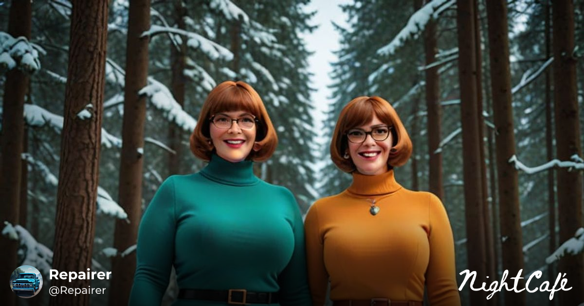 Daphne & Velma - Velma and Daphne Stroll Through a Winter Wo...