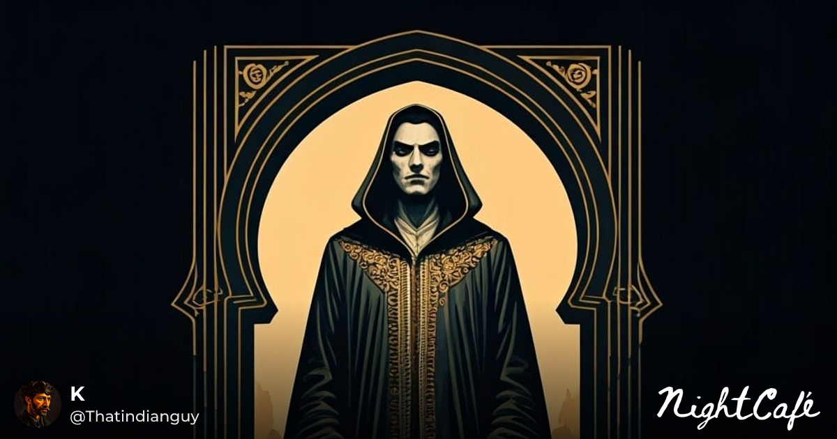 Heroic Islamist Vampire in Avant-Garde Islamic Arc... - AI Art