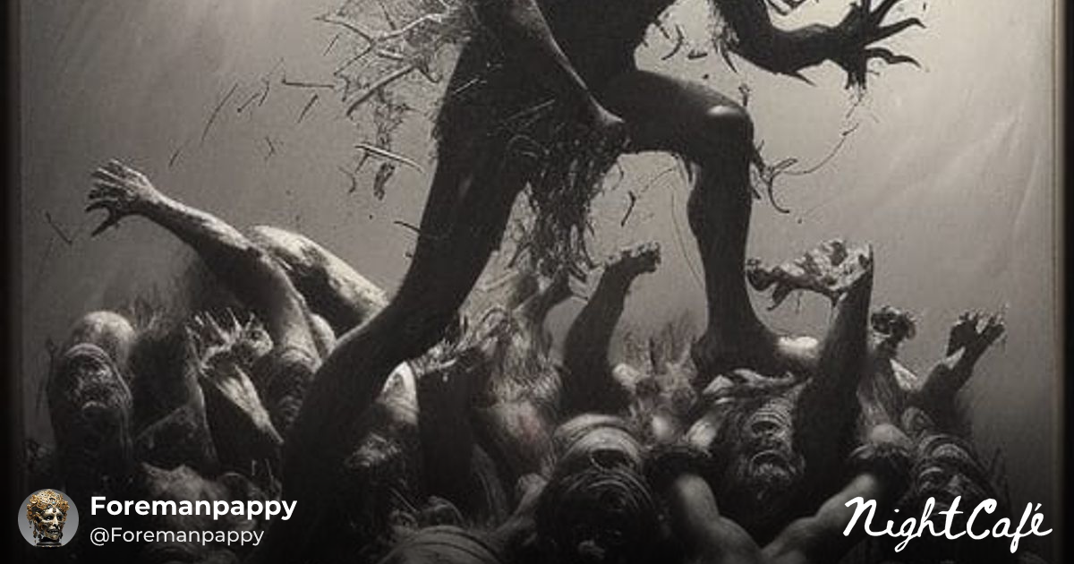 Exploding heads - Exploding Heads in Dark Horror Style