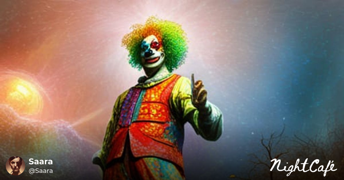 Colorful clown - Hyperdetailed Clown in Gothic Photorealisti...