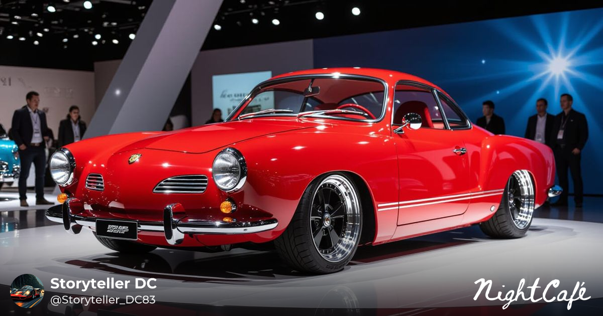 Custom Karmann Ghia with Futuristic Design Element... - AI Art