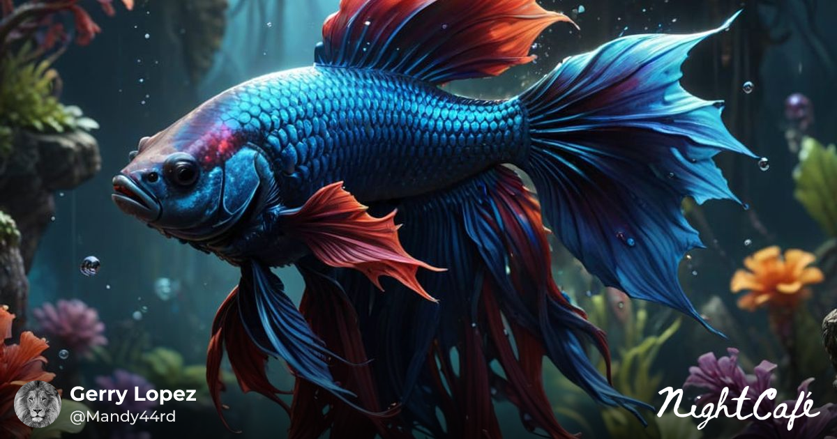 Surreal Betta Concept Art in Deep Fantasy Colors - AI Art