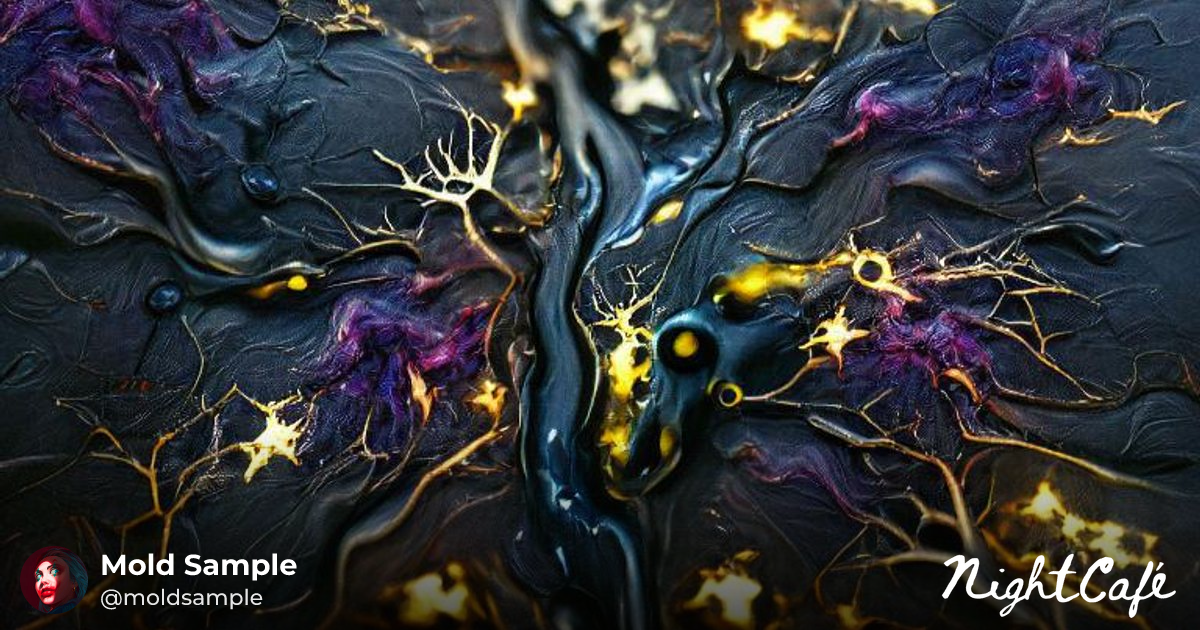 Neuron Implosion in Psychedelic Dye-Transfer Style - AI Art
