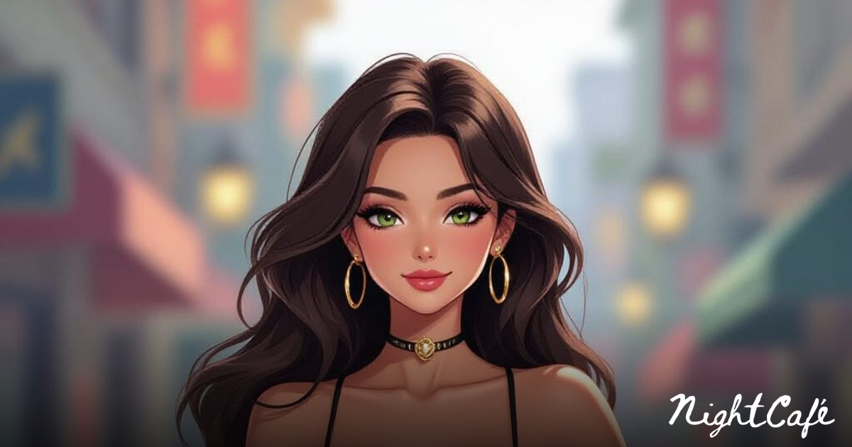 Sensual Anime Girl Wink in Studio Trigger Style - AI Art