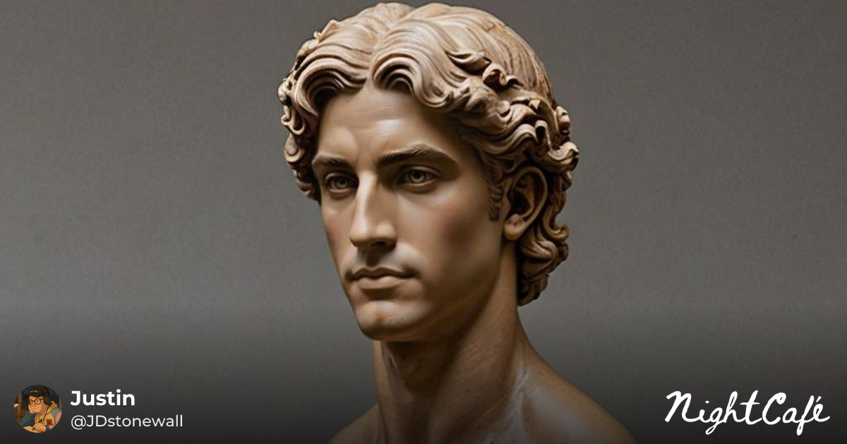 Male Adonis - Classical Male Adonis Illustration