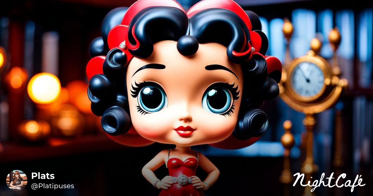 Boop - Betty Boop Bobblehead Figurine in Cartoon Style