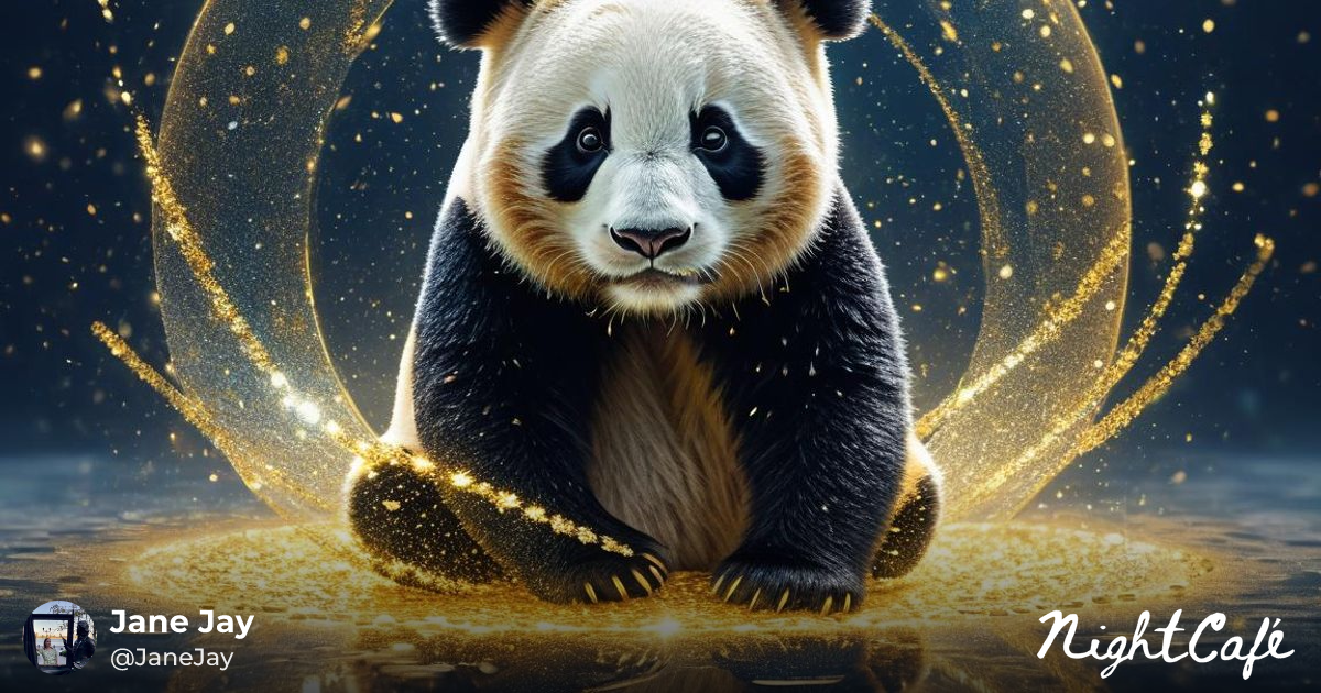 happy panda - Happy Panda in Ethereal Post-Impressionism ...