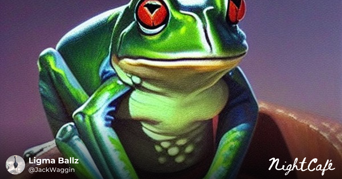 Frog god - Frog God in Oil Painting Style