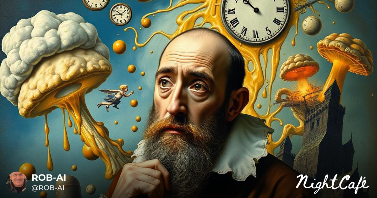 Nostradamus's Haunting Vision in Dali-esque Surrea... - AI Art