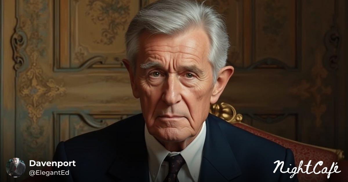 Detailed, close up head & shoulders portrait of actor Roddy McDowell ...