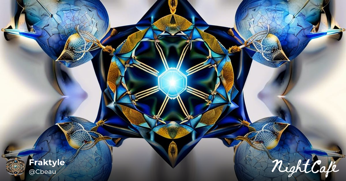 Bee in Quantum Field with Psychedelic Cymatics - AI Art