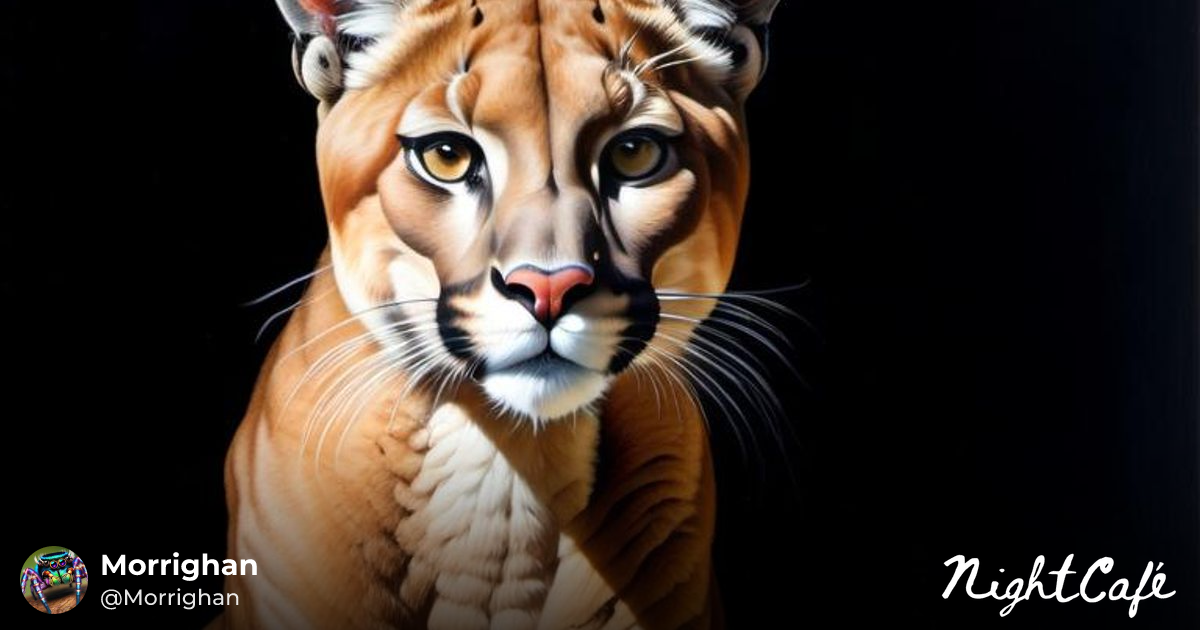 Puma sitting in a cardboard box - Puma sitting in a cardboar...