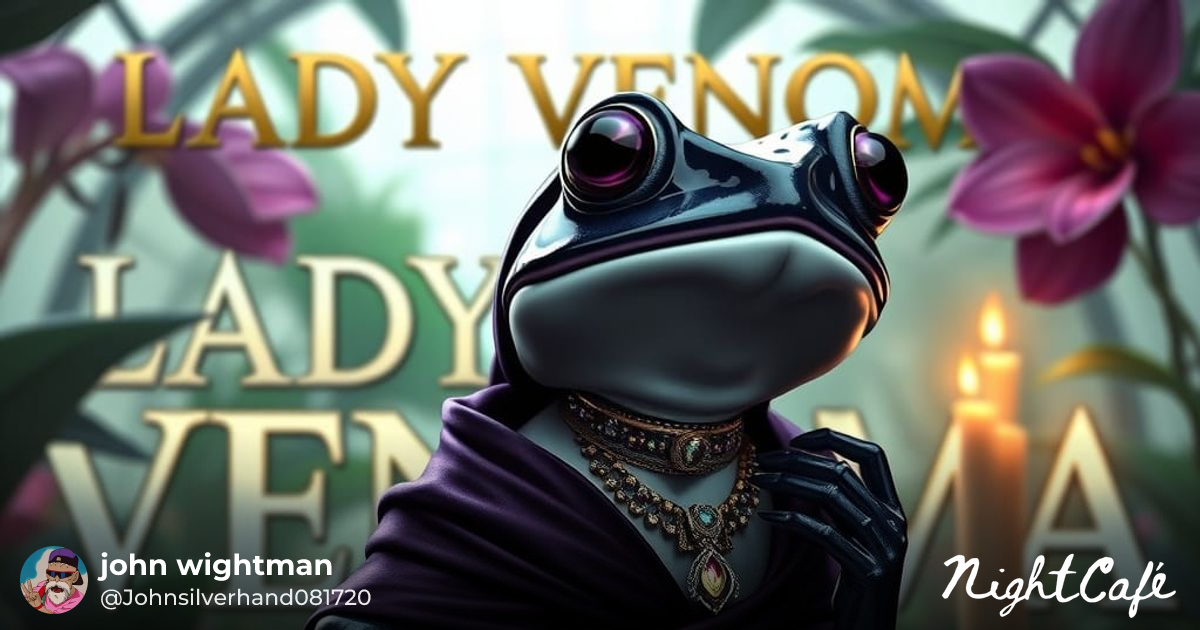 Sleek Midnight Blue Toad Villainess with Hypnotic ... - AI Art