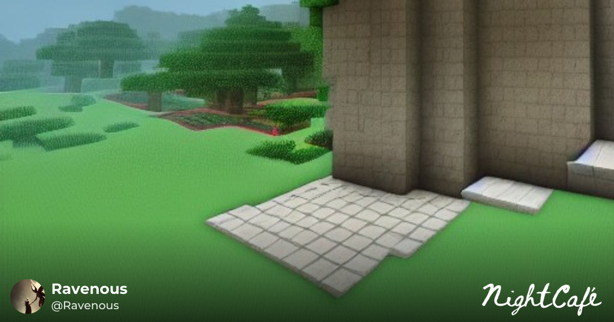 Huge tree base - Minecraft LoFi Scene in Ghibli Style