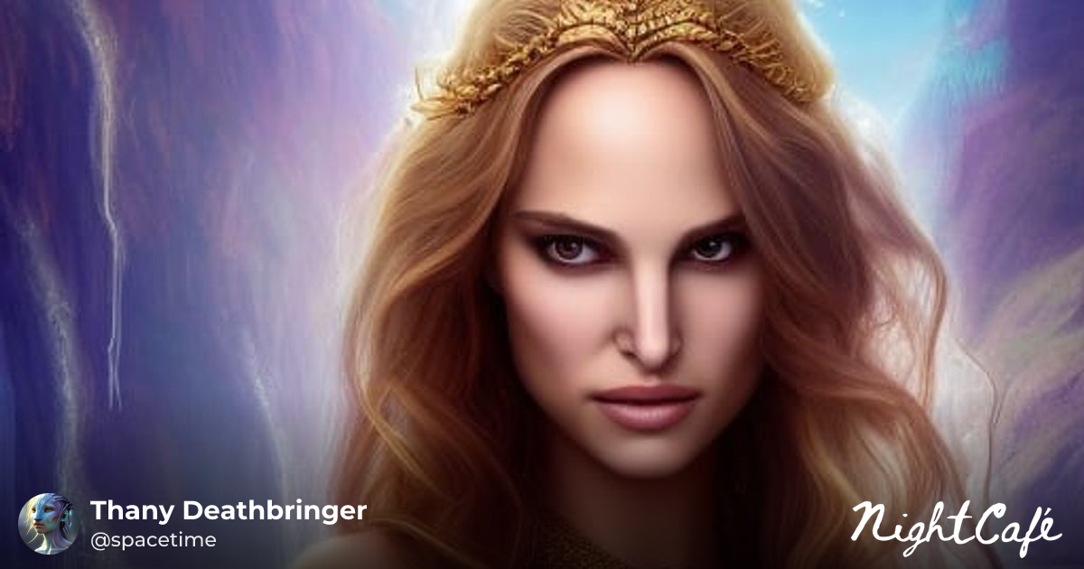 Mermaid Natalie Portman - Golden Haired Mermaid in Detailed ...