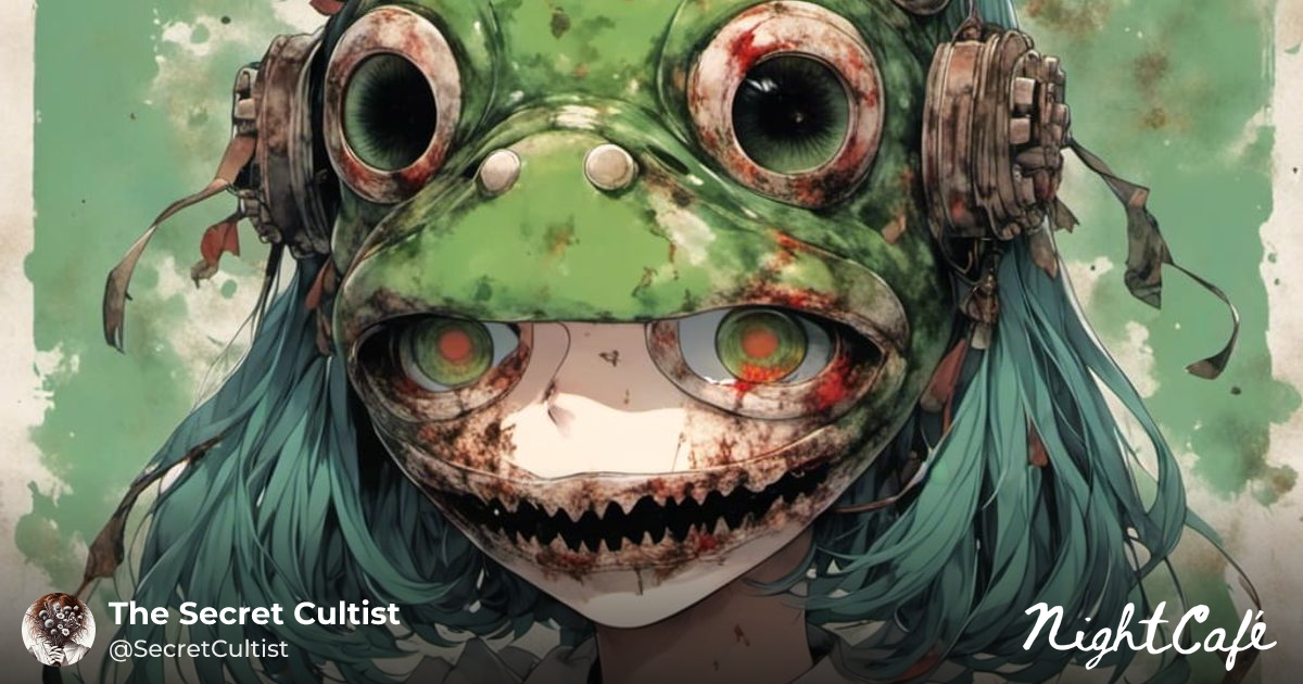 More than a mask - Horror Frog Mask Girl: A Disfigured Portr...