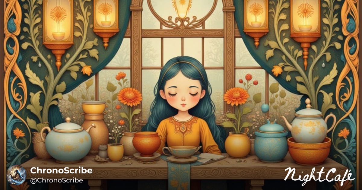 Folk Magic By Lamplight - Art Nouveau Village Artisan Enchan...