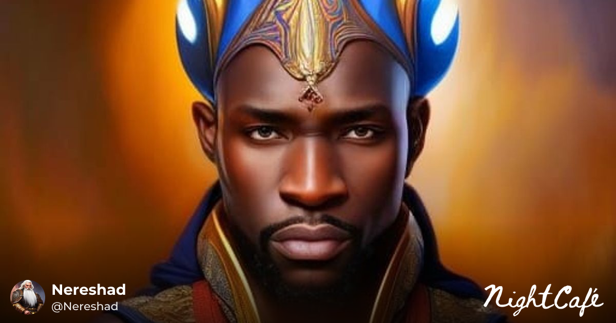 Mage - Epic Portrait of African Mage in Fantasy Style