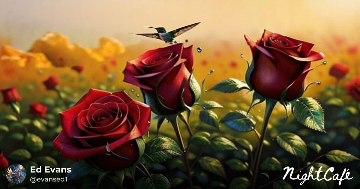 Hummingbird - Vibrant Hummingbird in Flight