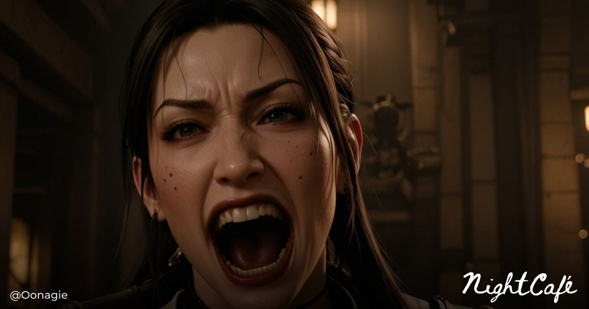 Vampires Snarl to Bite Tifa Lockhart from Final Fa... - AI Art