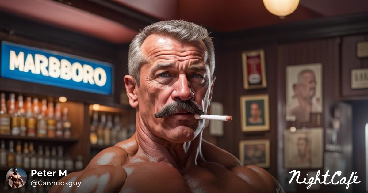 Smoking muscle daddy - Hyperrealistic Bodybuilder Smokes in ...