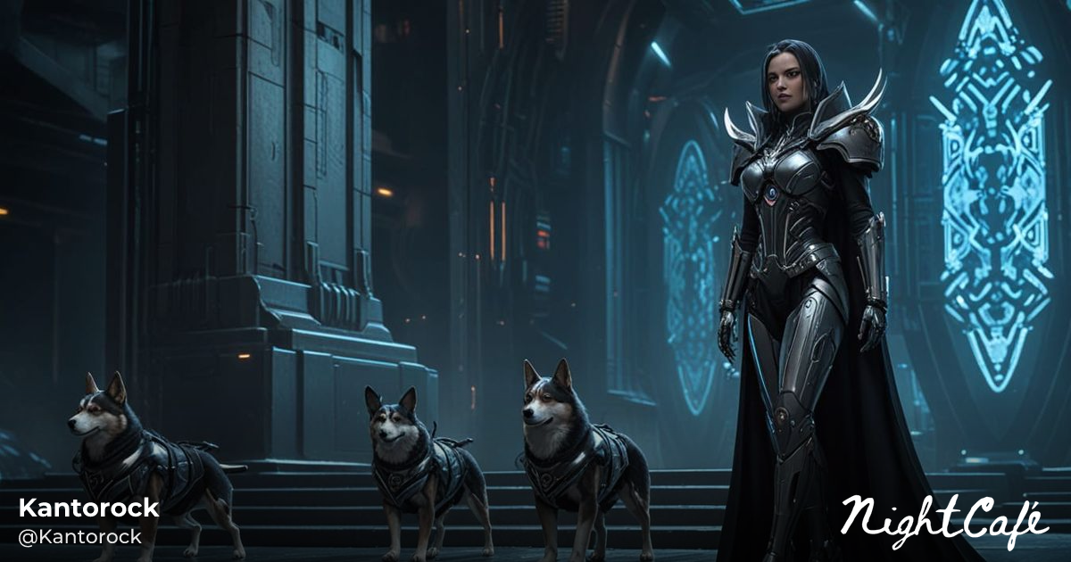 Sleek Cybertronian Archmage in Black and Silver Ro... - AI Art