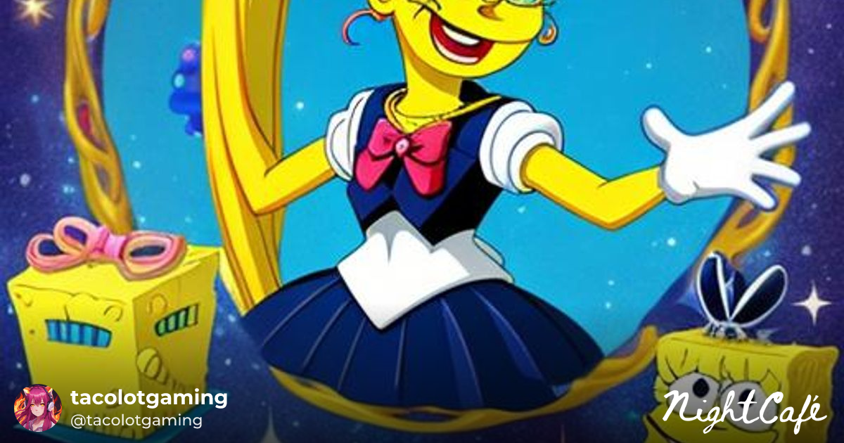 spongebob, sailor moon - Spongebob Squarepants as Sailor Moo...