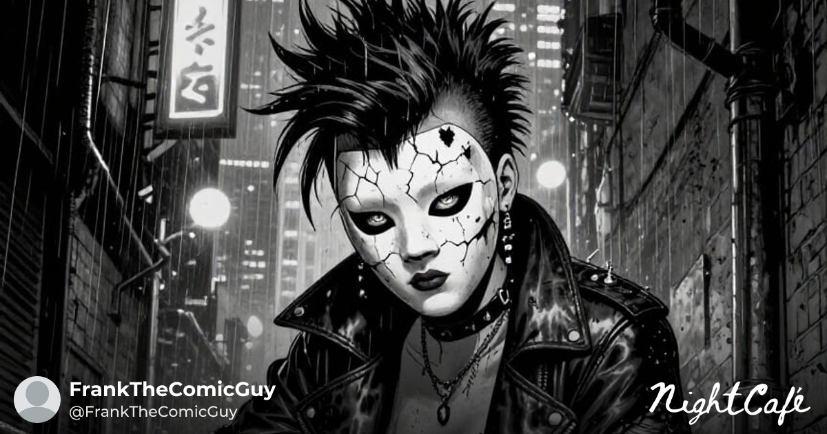 Noir Anti-Hero in Shadowed Alley Comic Cover Art - AI Art