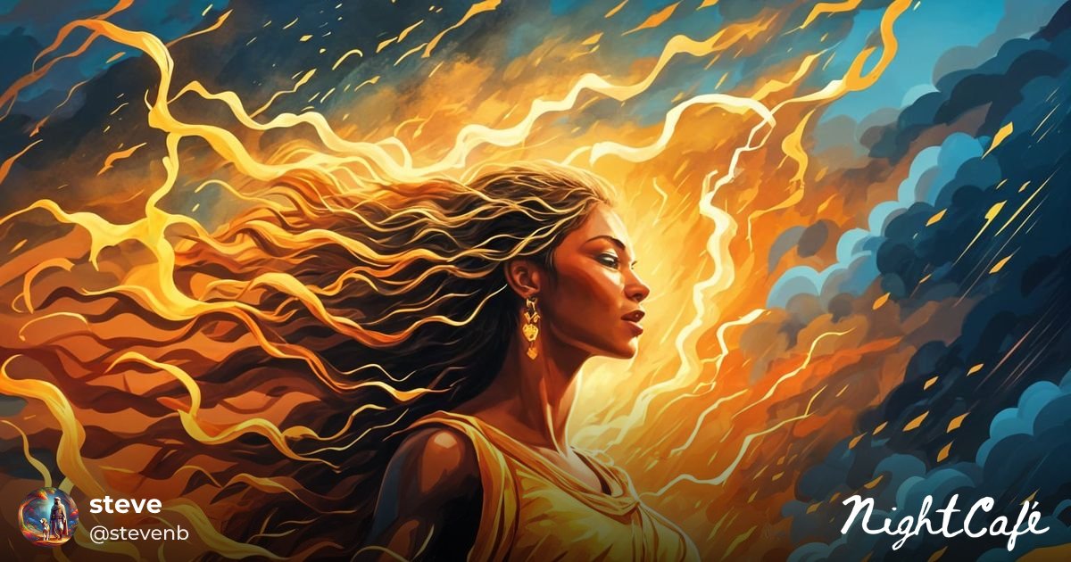 As she dances about the sun. I wield the flail of the lashing hail, And ...