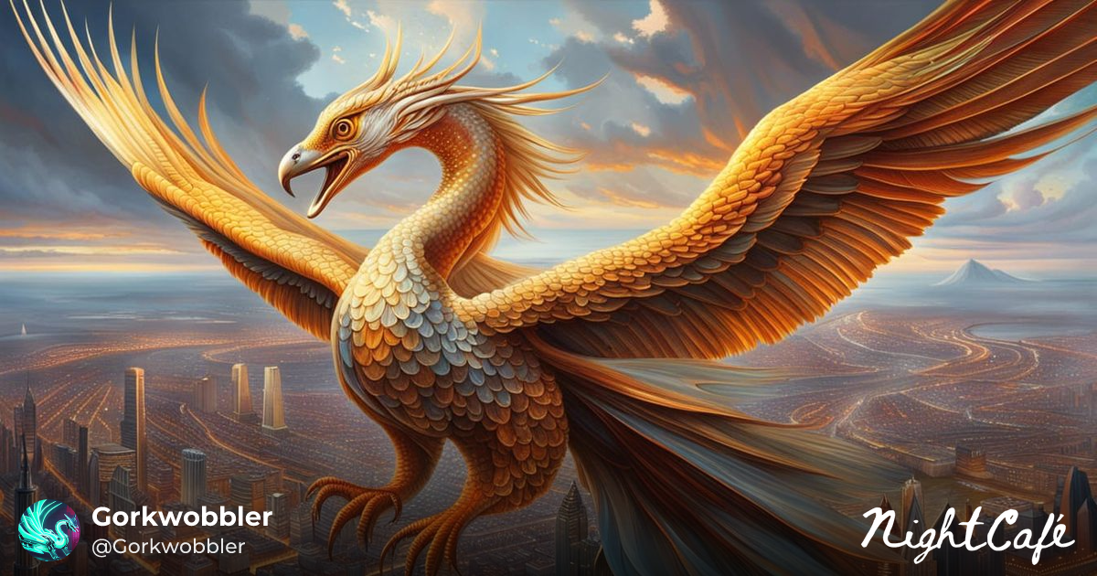 Astral phoenix, ethereal reflections