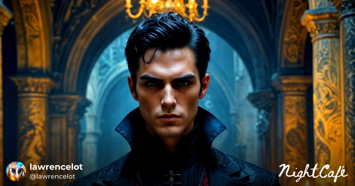 Modern Prince Lucian of Bloodthorn - Elegant Vampire in Goth...