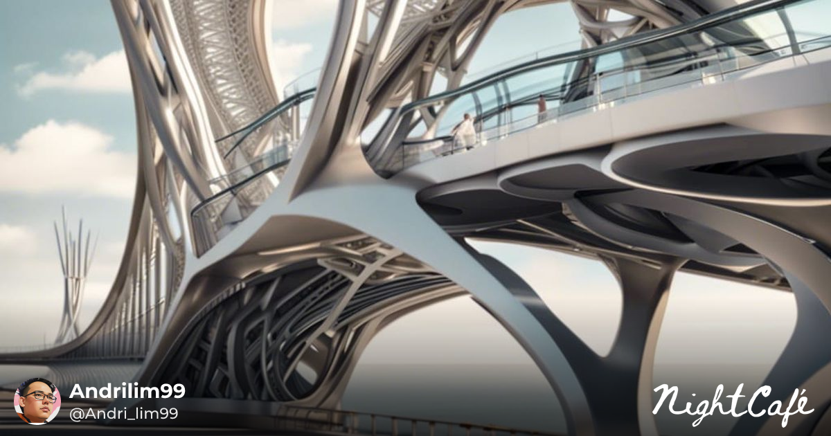 Luxurious bridge - Futuristic Bridge Connecting Cities of Di...
