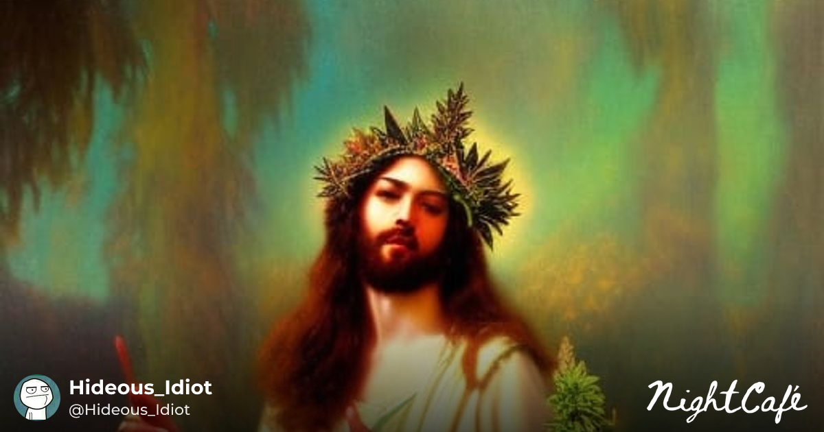 The Most High - Jesus as Marijuana Goddess in Victorian Styl...