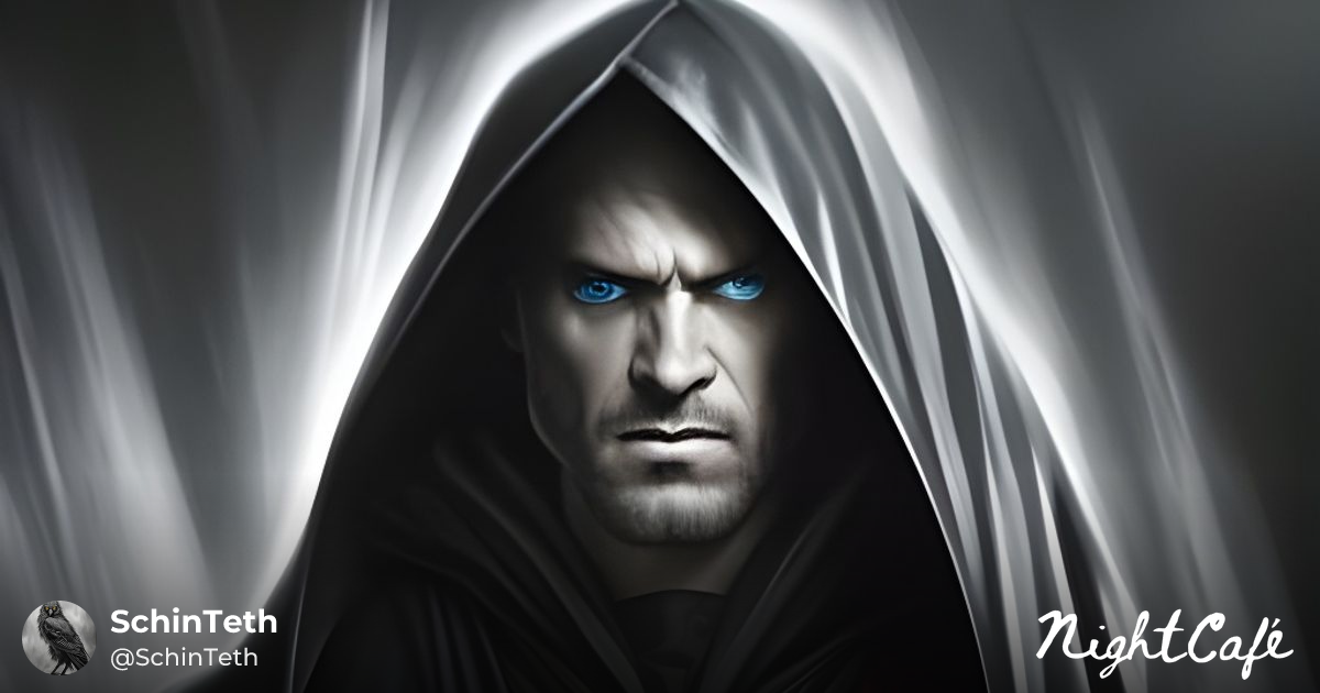 The Dark Side - Sith Lord Portrait in Ominous Comic Style
