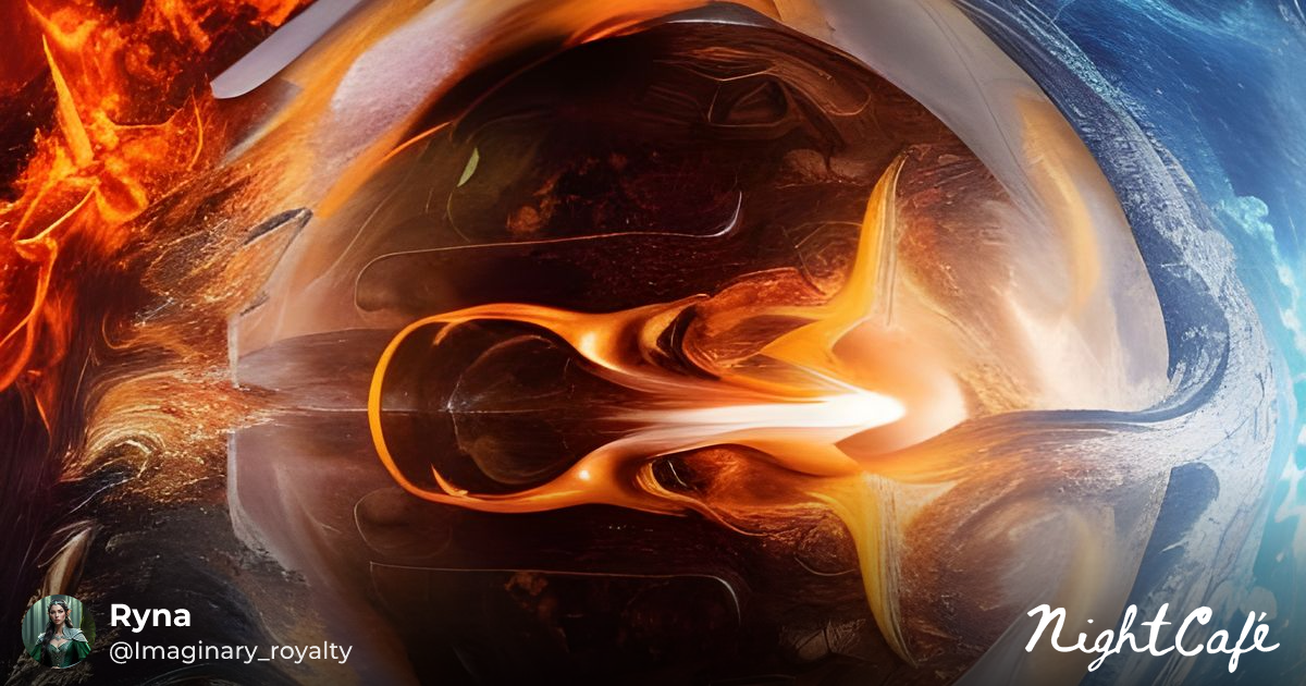 When Fire Meets Water... - The Four Elements Swirling in a C...