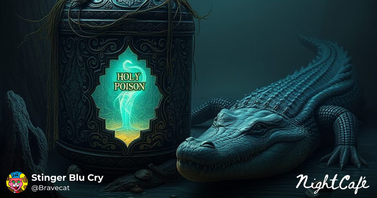 The jar was of a holy poison that lived in the sea with the long neck ...