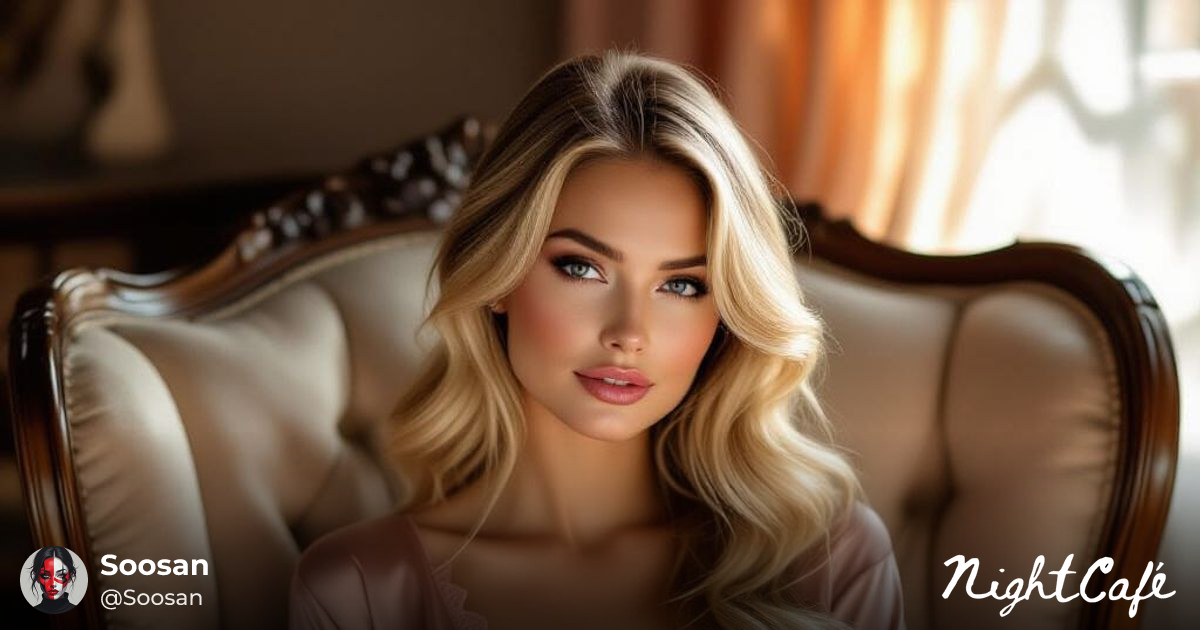 Blush Elegance - Elegant Woman in Rose Nightwear: Cinematic ...