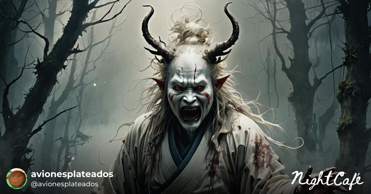 Onryō - Detailed Digital Art of a Japanese Onryō Ghost