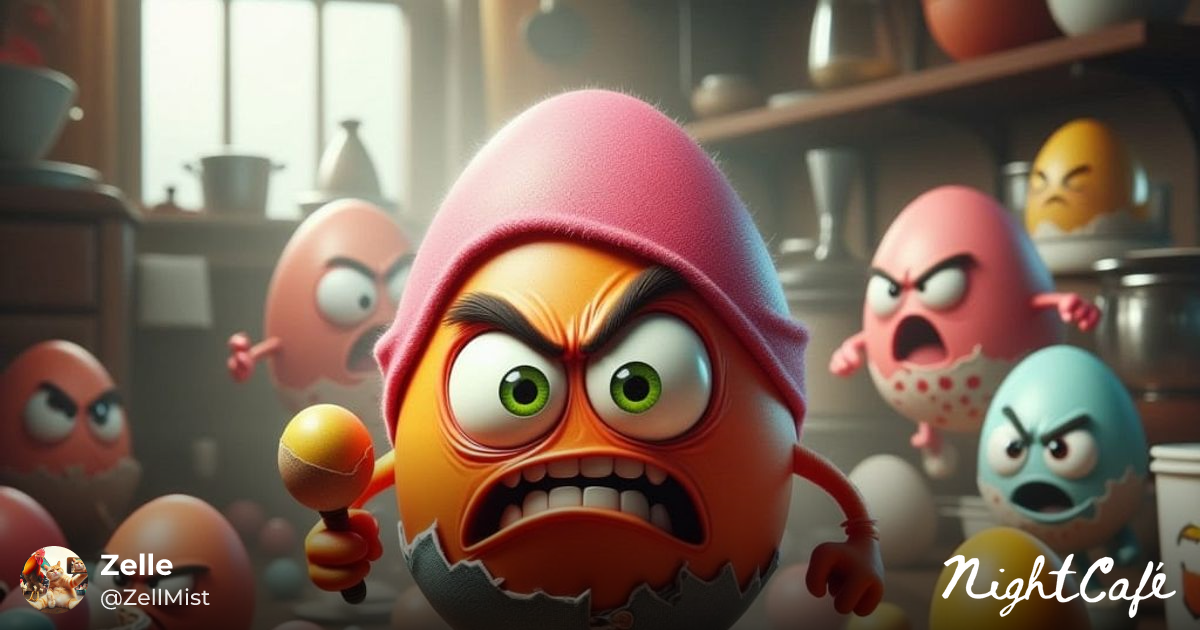 baby angry eggs - Vibrant Candy Art of Angry Egg Nanny with ...