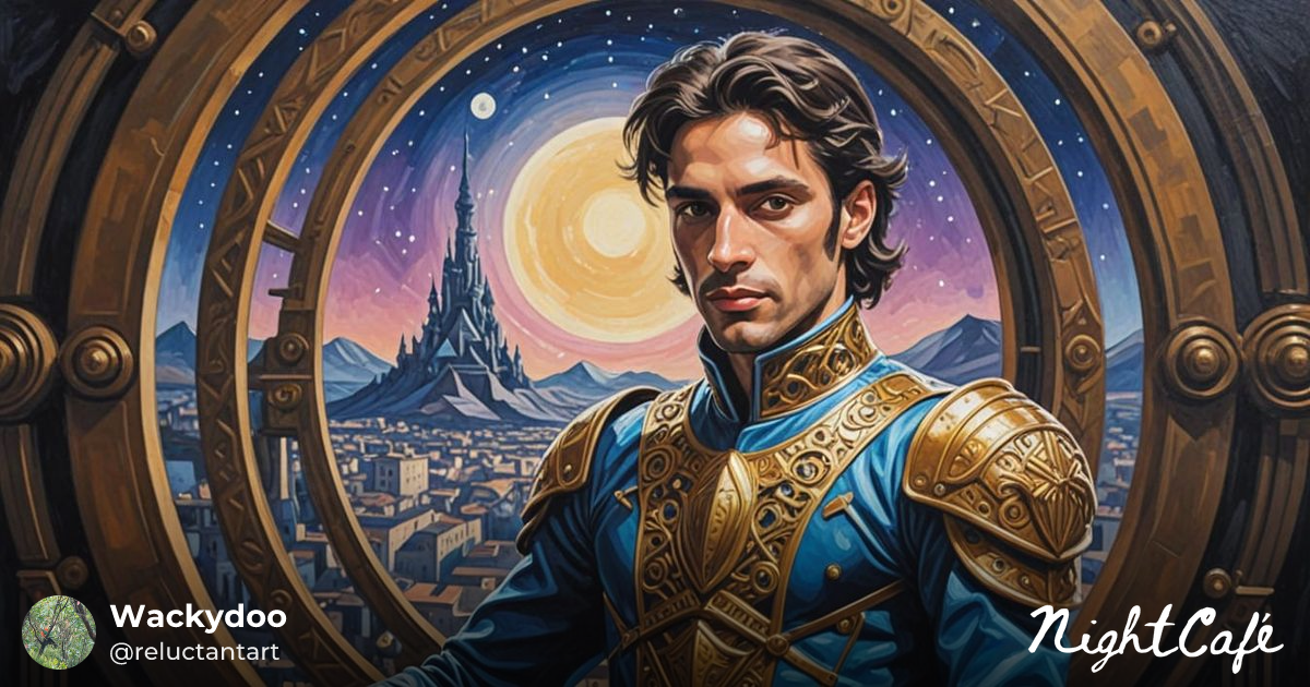 Picasso-Inspired Futuristic Prince in Acrylic - AI Art