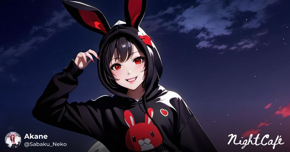 Cute Moon Bunny - Anime Style Thai Vampire Rabbit Woman