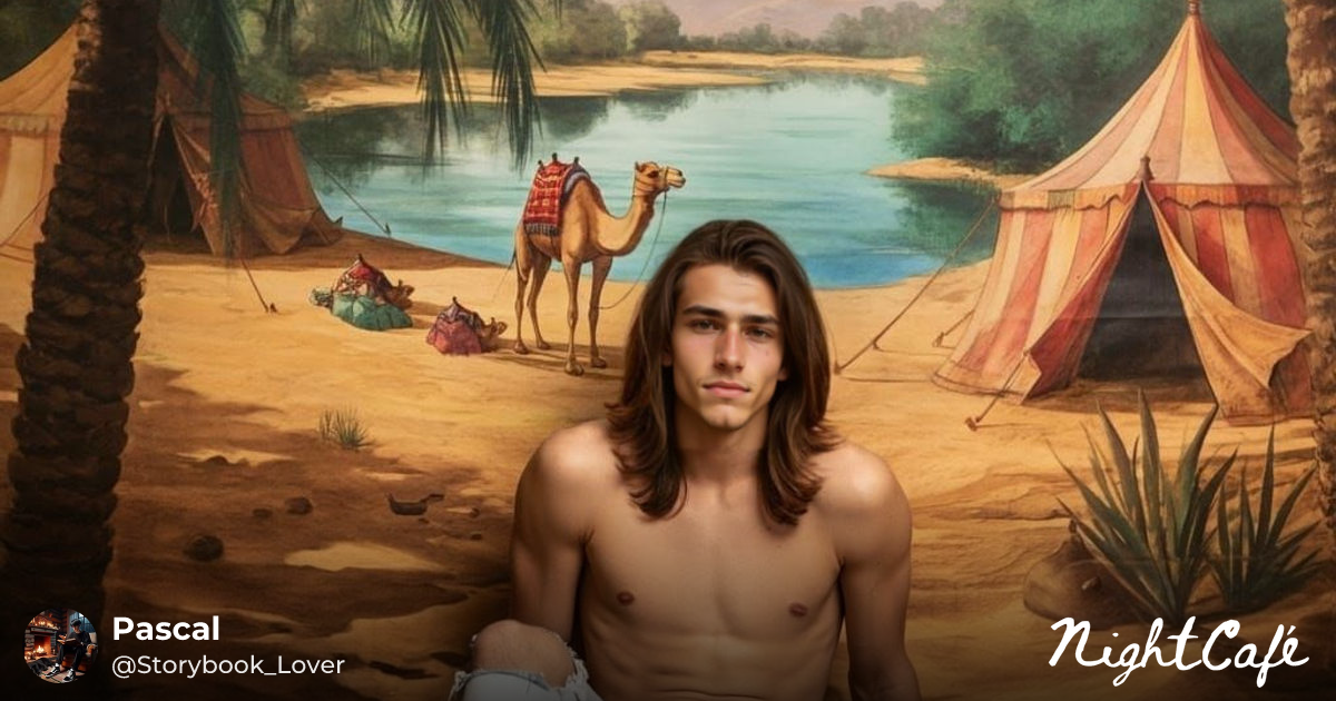 Wonderwall - Youthful Oasis Wanderer in Front of a Dreamlike...