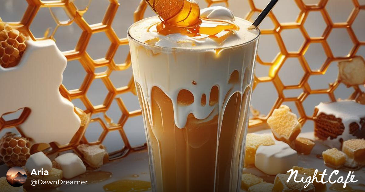 Honey Milkshake - Honey Milkshake with Honeycomb in Magical ...