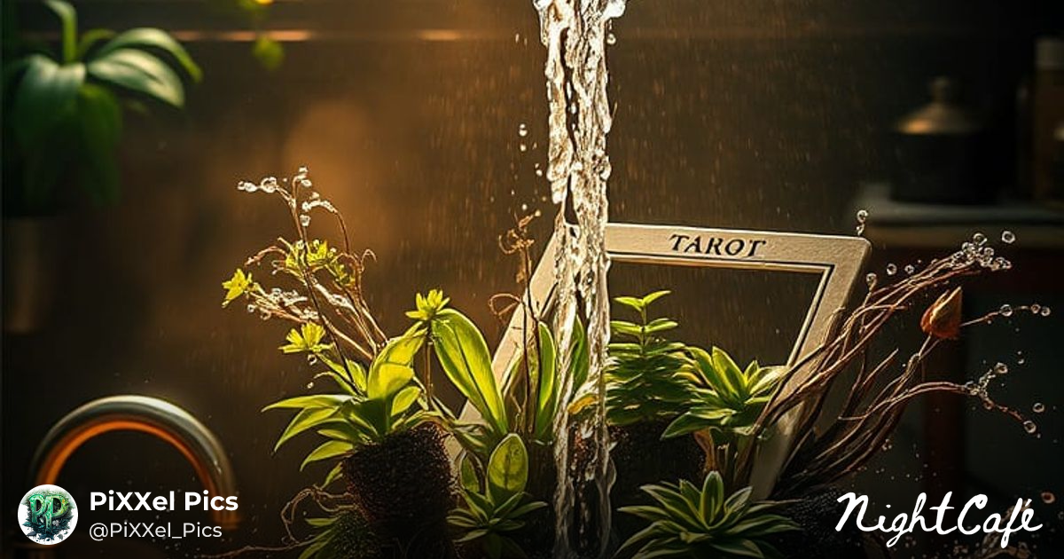 Tarot card "The waterfall" - Tarot card "The waterfall"