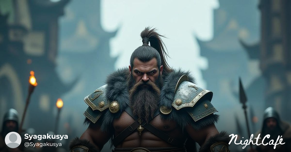 Dwarf Warrior - Epic Cinematic Dwarf Warrior in a Vignette