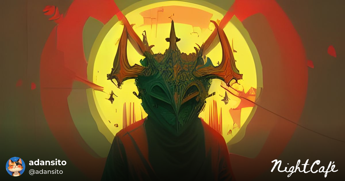 our glorious leader - Masked Satanic Cult in Pop Art Style