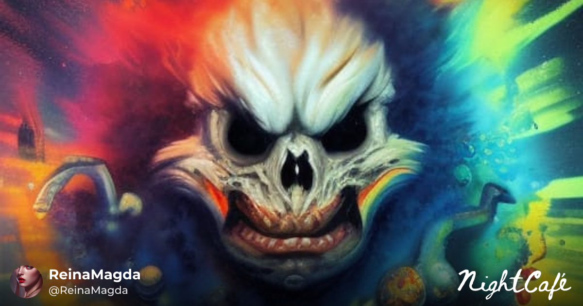 Mega Monster - Colorful Mega Monster Graffiti Art