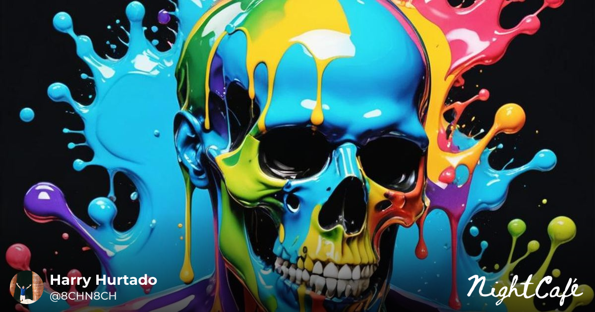 Toxic Goo Human Portrait in Graffiti Art Style - AI Art