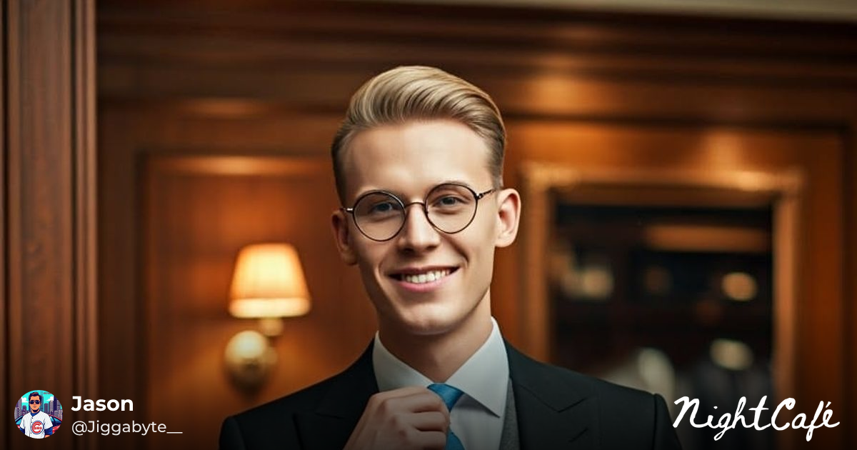 The young gentleman - Dapper Gentleman in Luxurious Attire